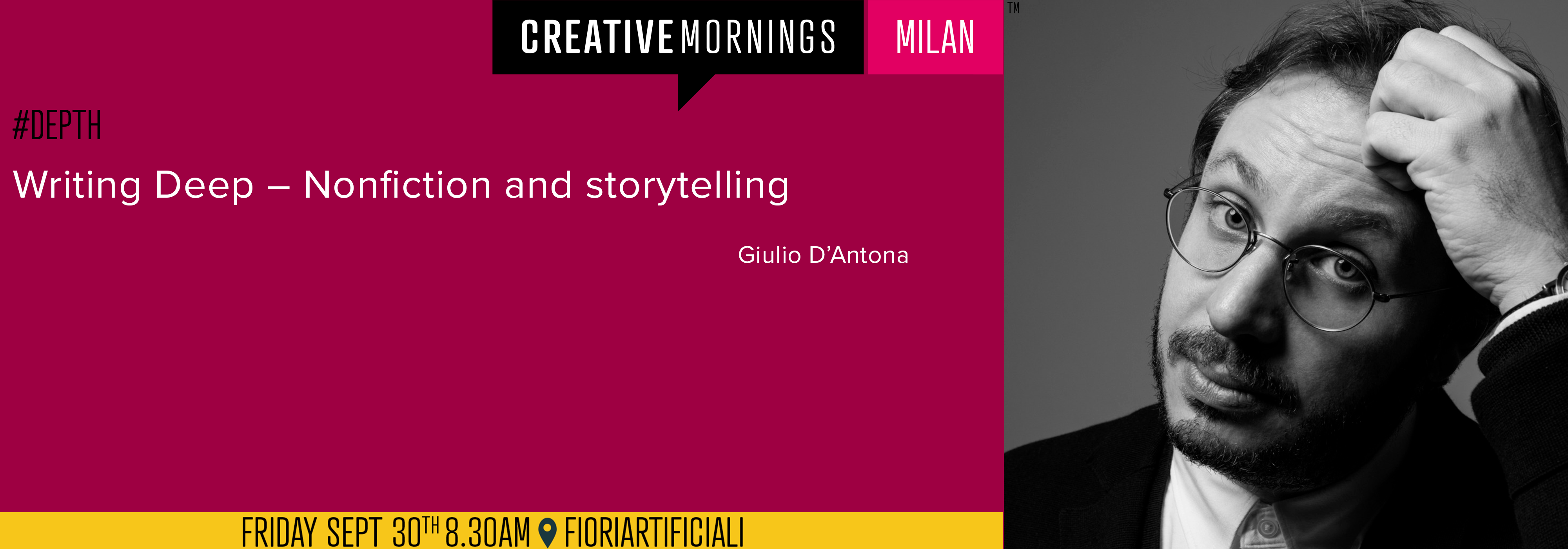 #DEPTH | Writing Deep – Nonfiction and storytelling | CreativeMornings ...