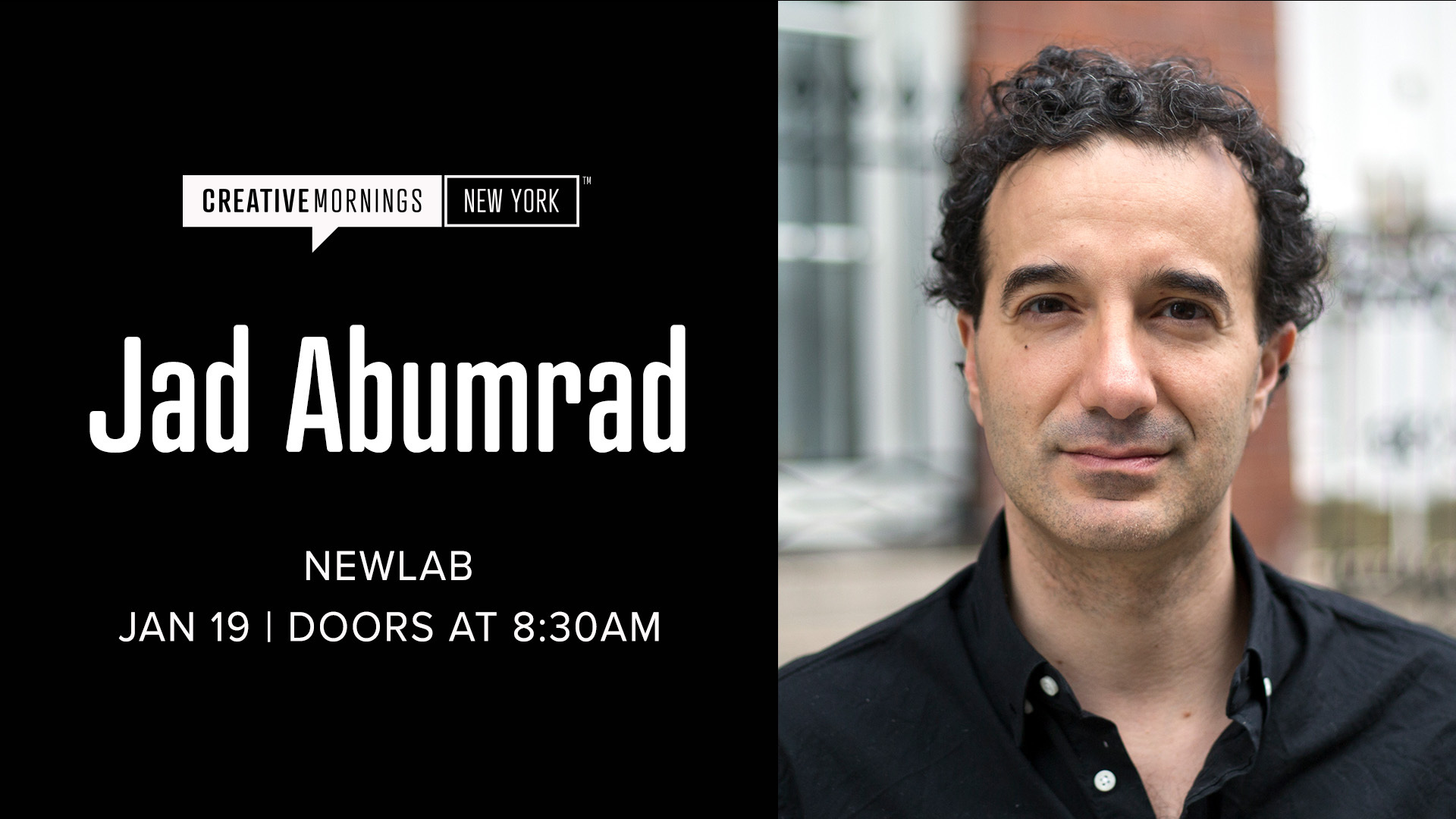 Jad Abumrad | CreativeMornings/New York