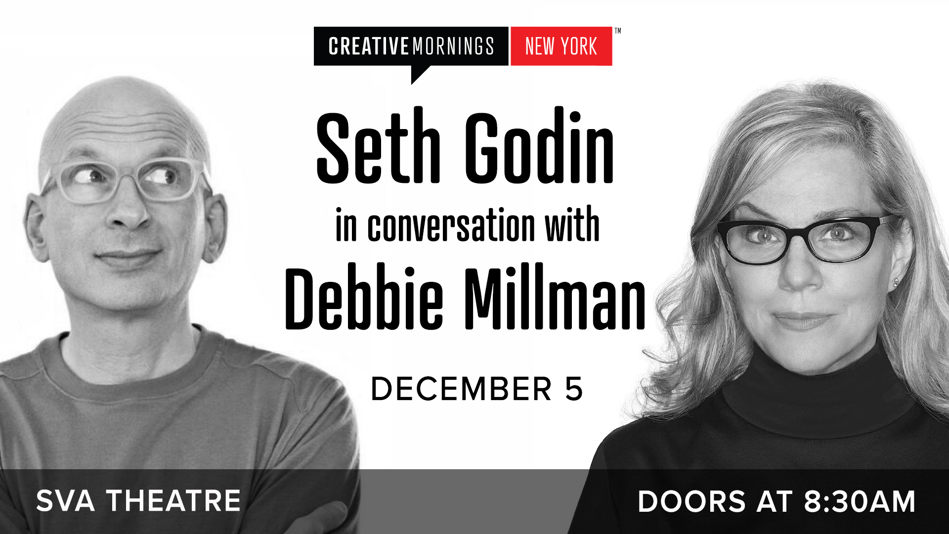 Seth Godin in conversation with Debbie Millman [Design Matters Live ...