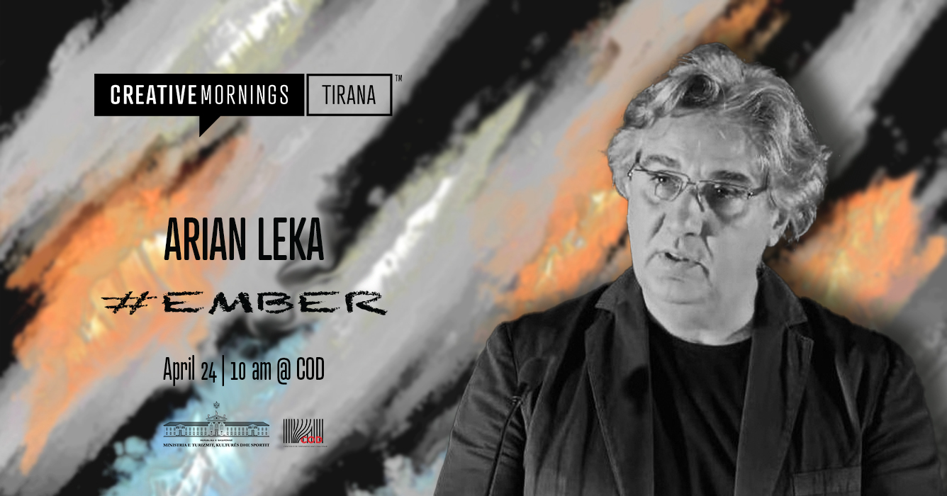Arian Leka about Ember | CreativeMornings/Tirana