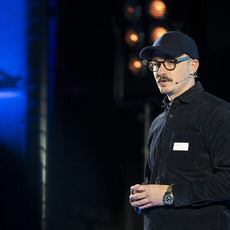 Marcel Aberle about Crossroads at Impact Hub | CreativeMornings/Vienna