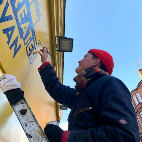 Sign of the times : Rachel E Millar & Hana Lindsay of the Bungo Sign Co | CreativeMornings/Glasgow