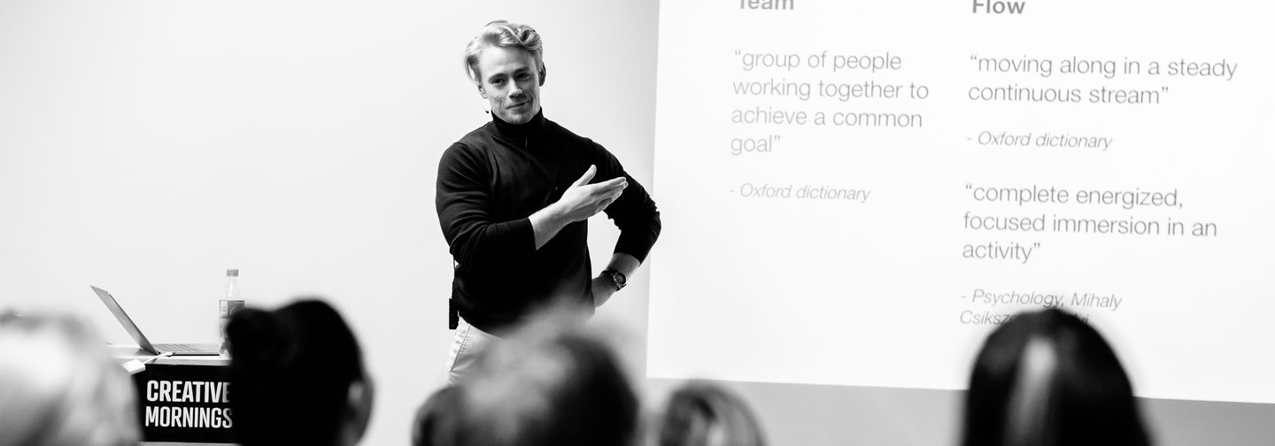 Juho Kinnunen | From no-go to team flow | CreativeMornings/OSL