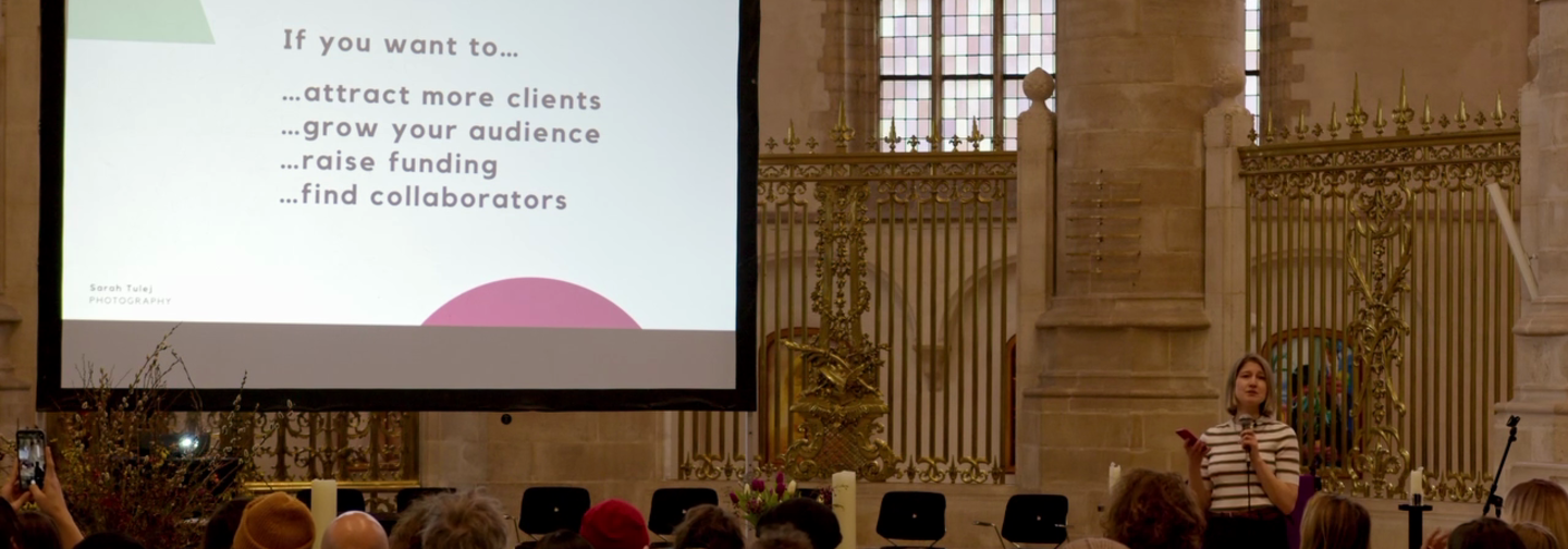 Sarah Tulej | Why we should care about visibility? | CreativeMornings/RTD