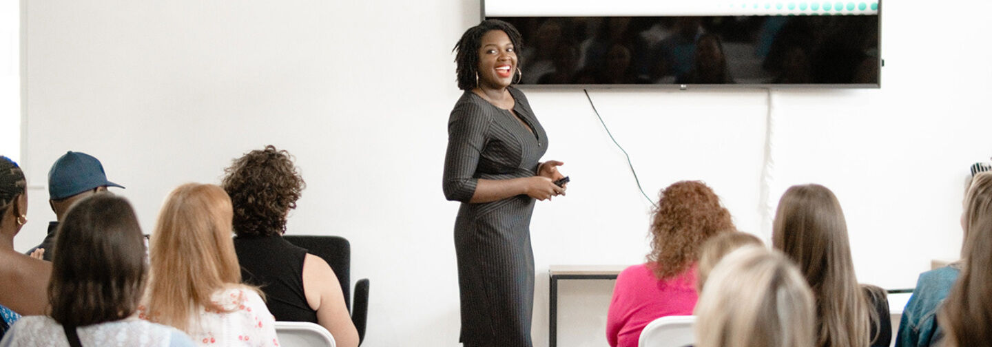 Christina Romelus | Cutting through Corruption | CreativeMornings/PB