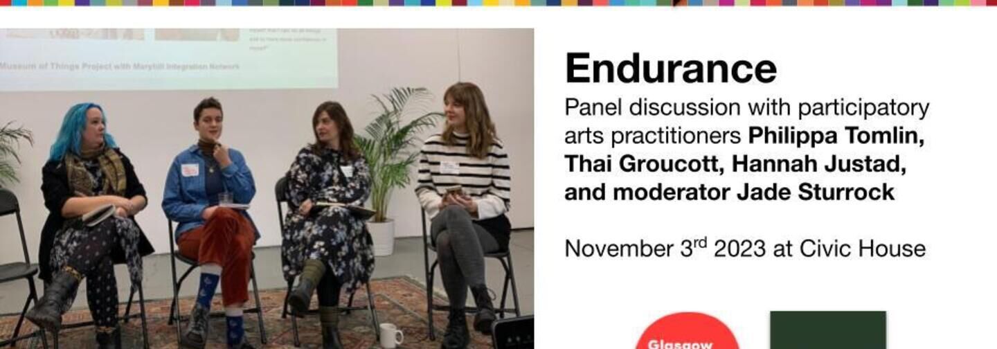Glasgow Connected Arts Network (GCAN) | Endurance and participatory arts | CreativeMornings/GLA