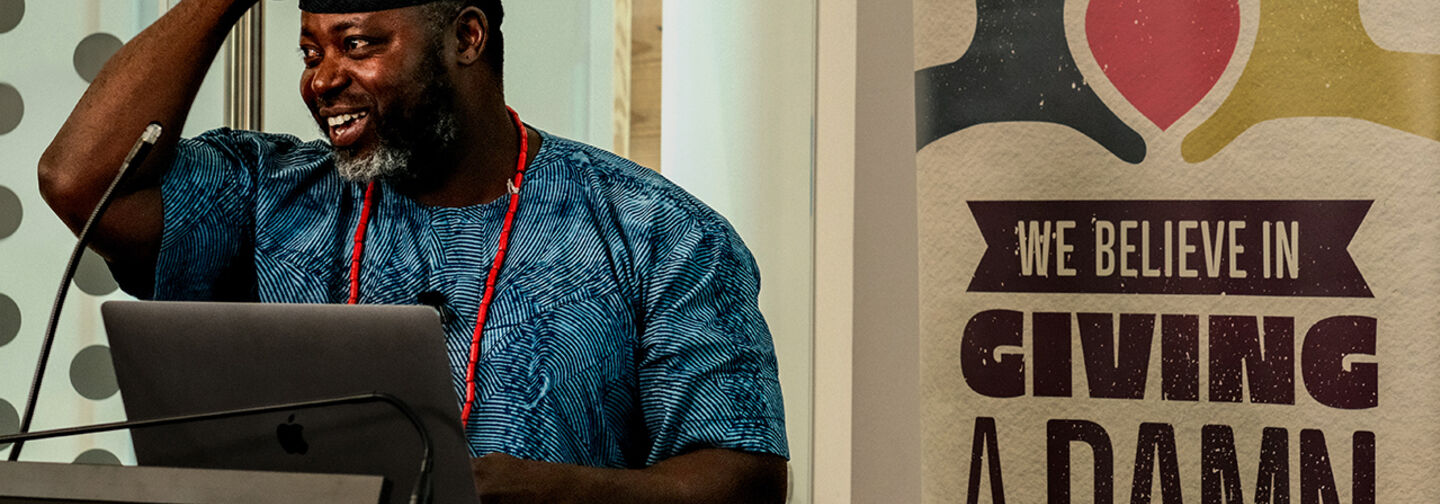 Gasali Adeyemo | Indigo connects us | CreativeMornings/SFE