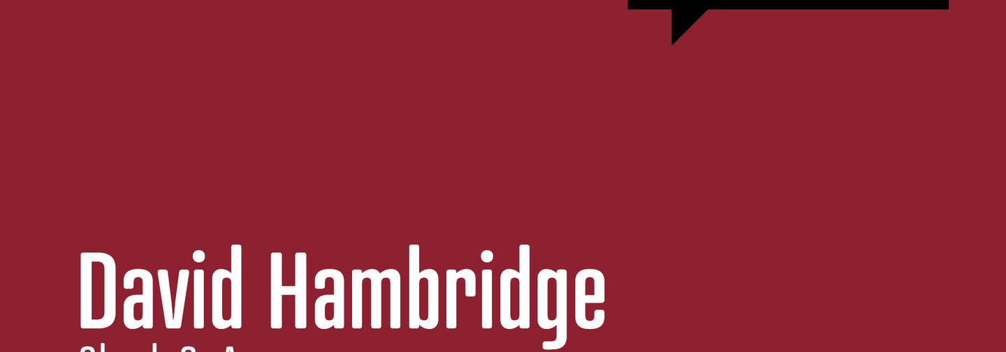 David Hambridge | David Hambridge Q+A | CreativeMornings/RDU