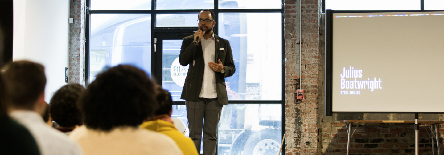 Julius Boatwright | Founding CEO of Steel Smiling | CreativeMornings/PGH