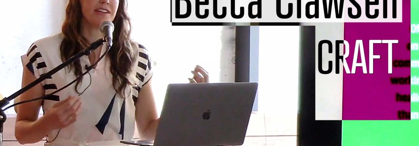 Becca Clason | The Power of Craft | CreativeMornings/SLC