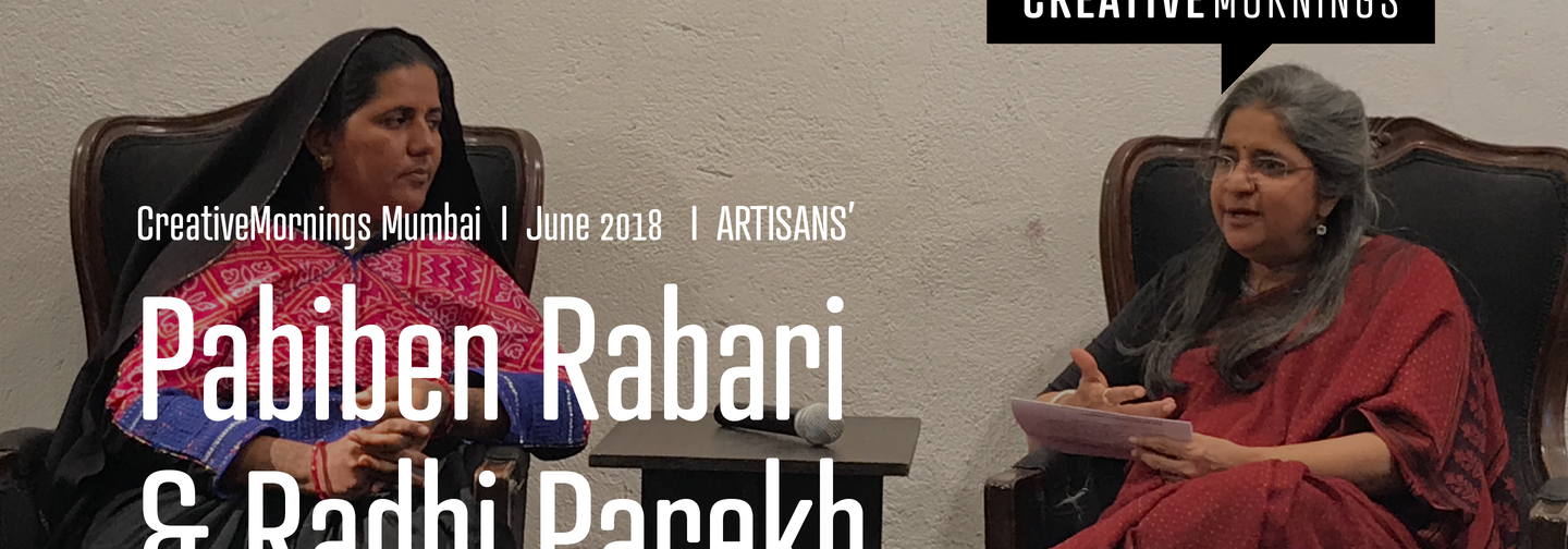 Pabiben Rabari | Craft as a way of life | CreativeMornings/BOM
